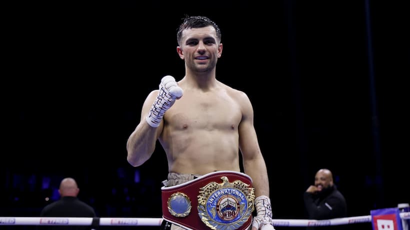 What belts are on the line for Jack Catterall vs Arnold Barboza Jr?