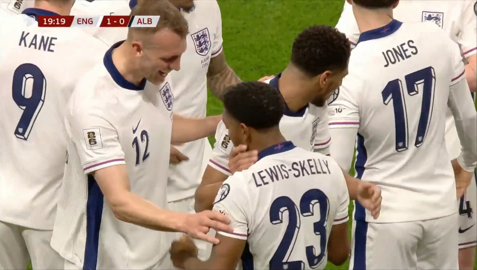 WATCH: Myles Lewis-Skelly Scores On England Debut vs Albania