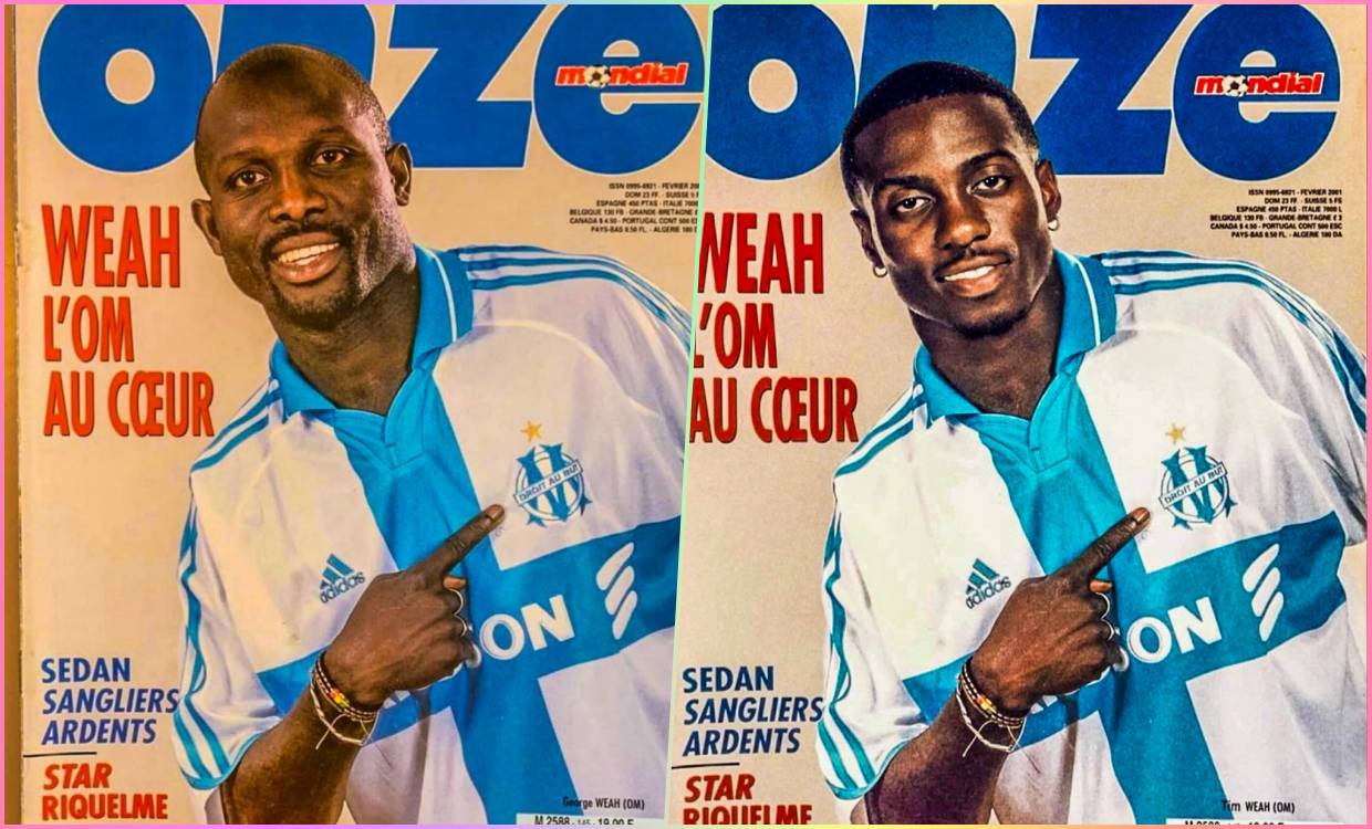 Timothy Weah Recreates George's Cover After Marseille Move