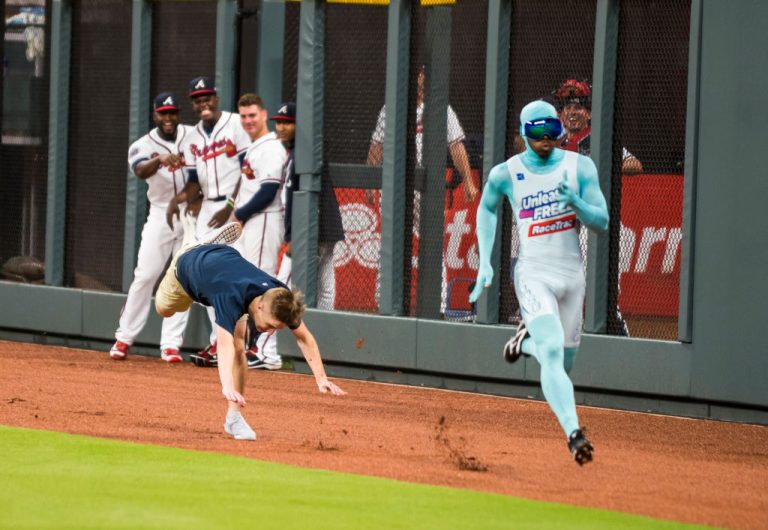 Who Is That Masked Runner at Atlanta Braves Games Known as The Freeze ...