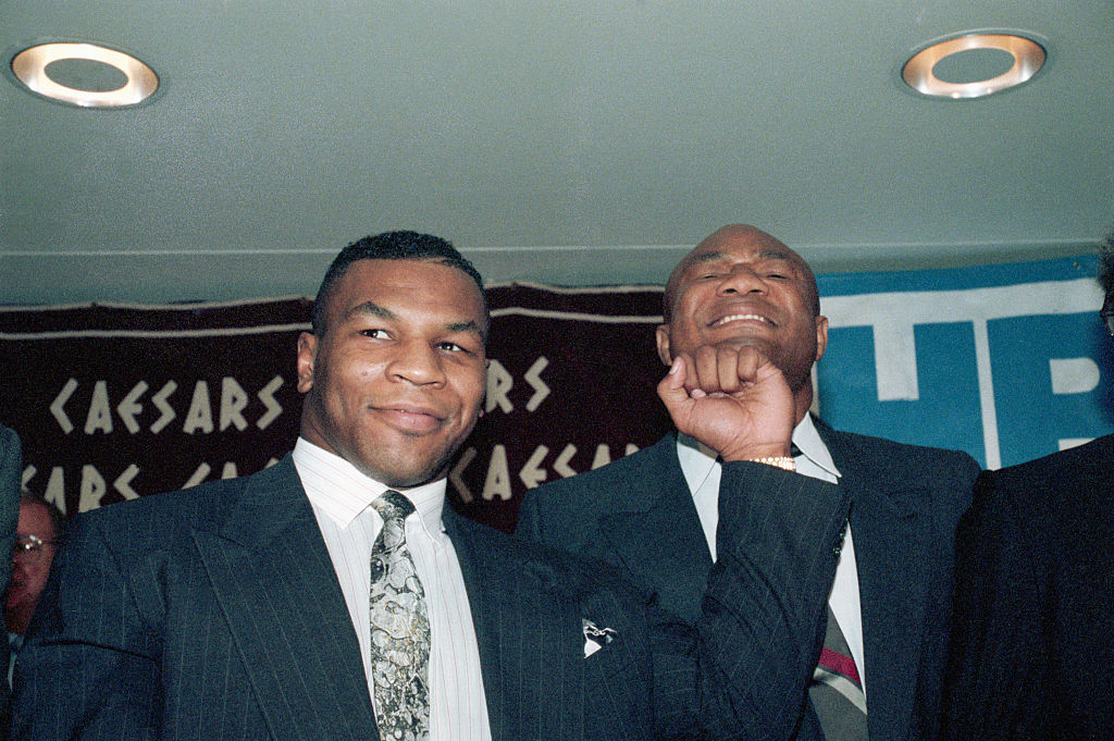 George Foreman Vs Mike Tyson George Foreman Vs Mike Tyson
