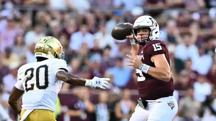 College Football Same Game Parlay: Texas A&M vs. Notre Dame