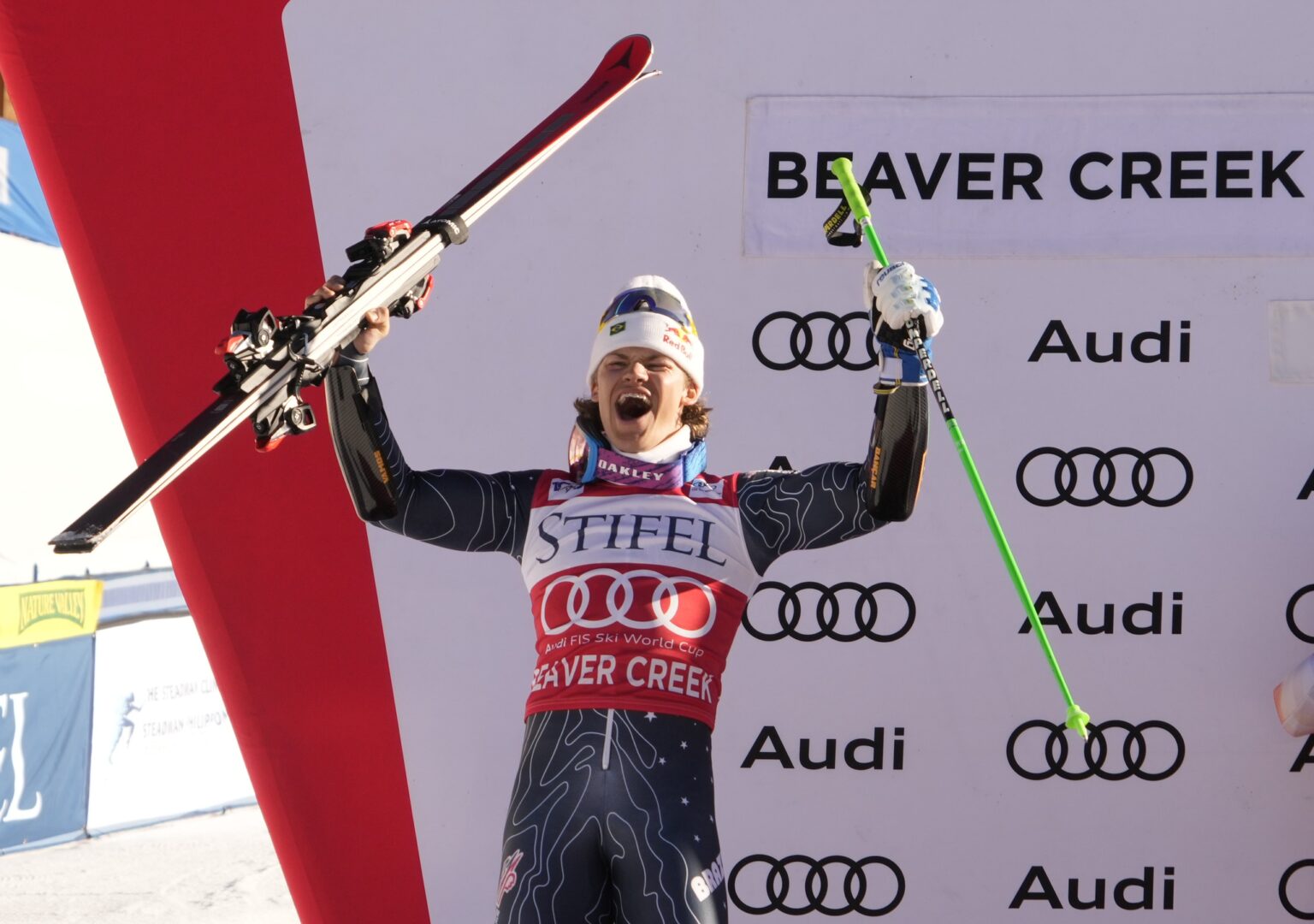 Braathen is first Brazil champion of a World Cup alpine ski race
