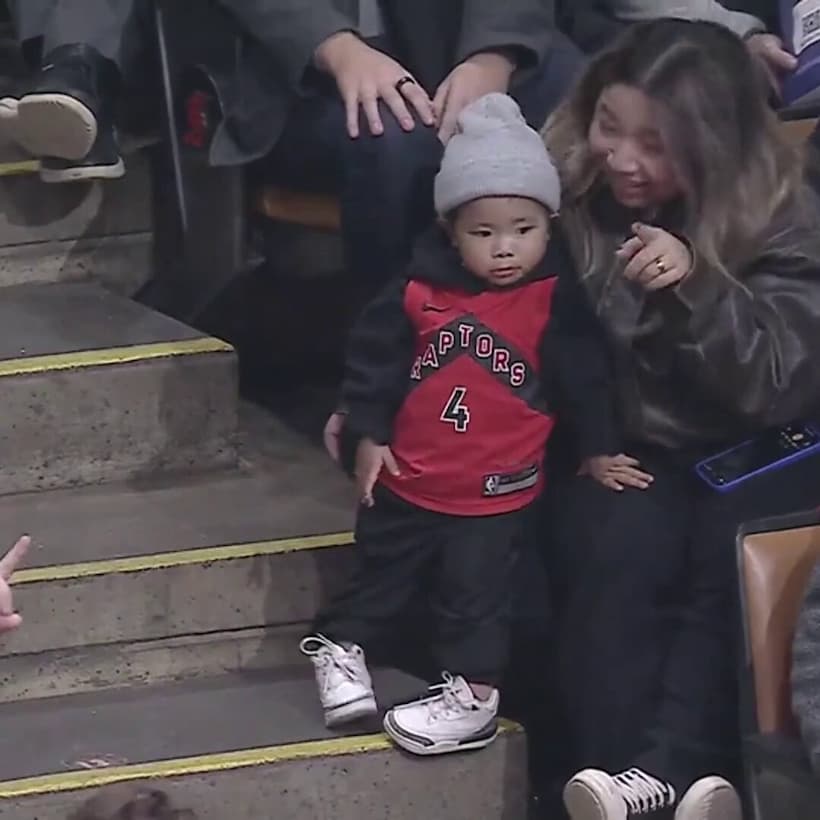 Watch: Young Raptors Fan Steals The Show With Adorable Dance Moves
